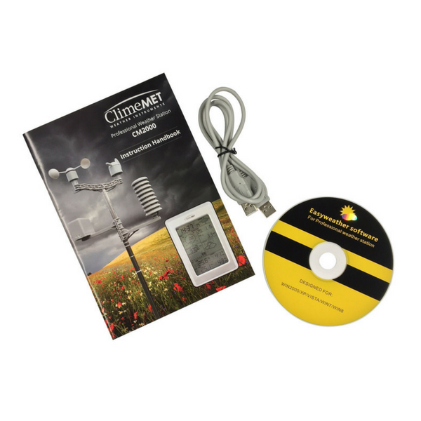 Replacement Software, Manual & Connection Cable CM2000 - ClimeMET